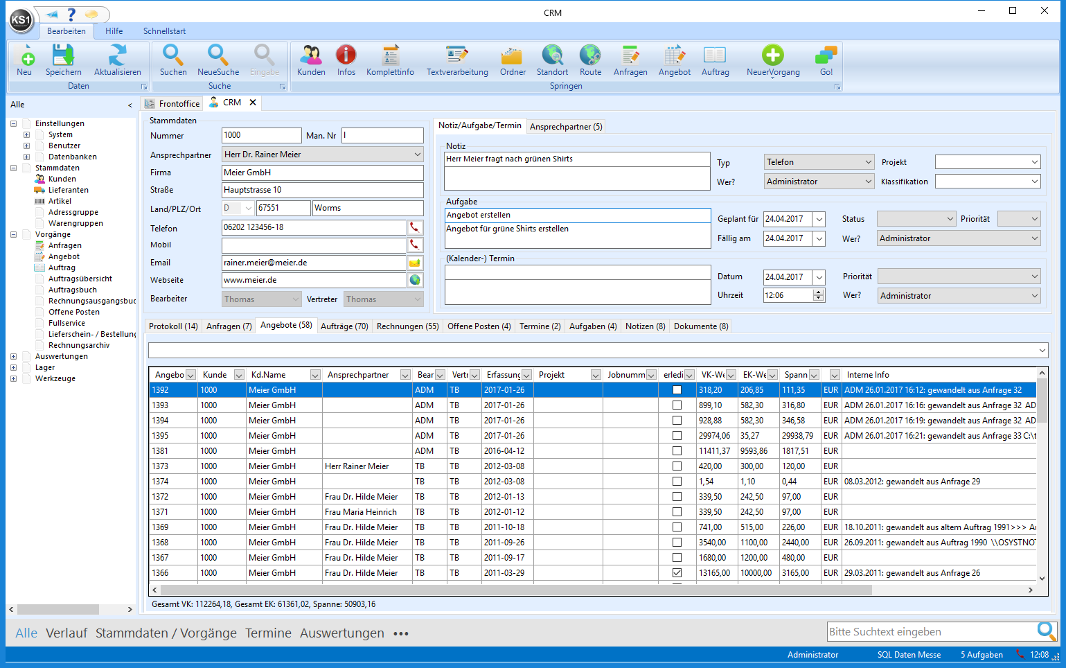 CRM: Offene Systeme Software!